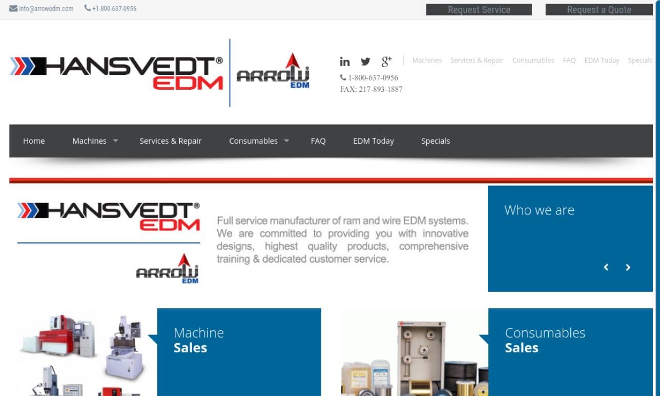 Hansvedt Industries- A Hardinge Co. | EDM Companies